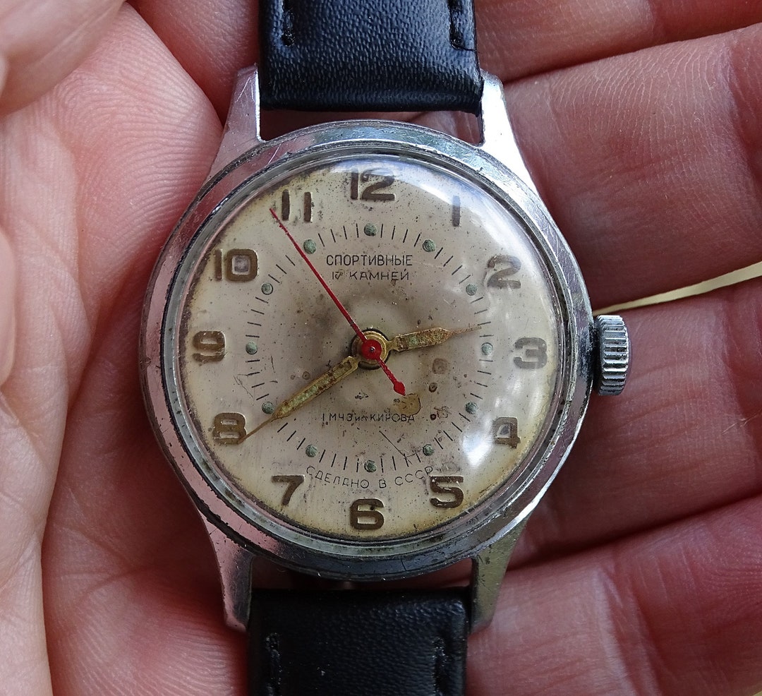 Rare Vintage Watch Sportivnie-17jewels, Vintage Men's Wrist Watch ...