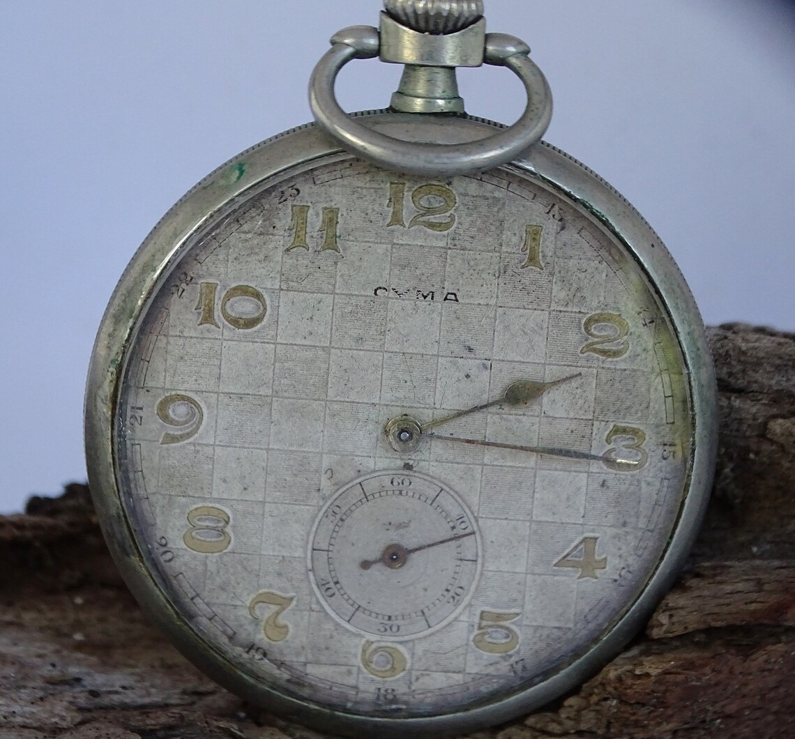 Rare Antique Pocket Watch Cyma, Swiss Made Watch, Working Men's Pocket ...