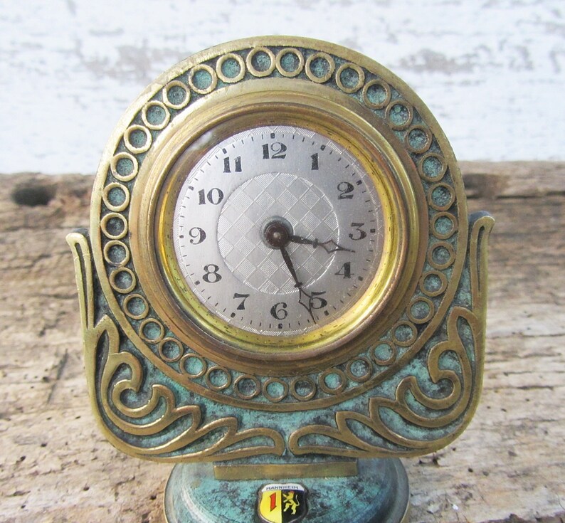 Antique German Clock Mannheim Working Mechanical Clock Retro | Etsy