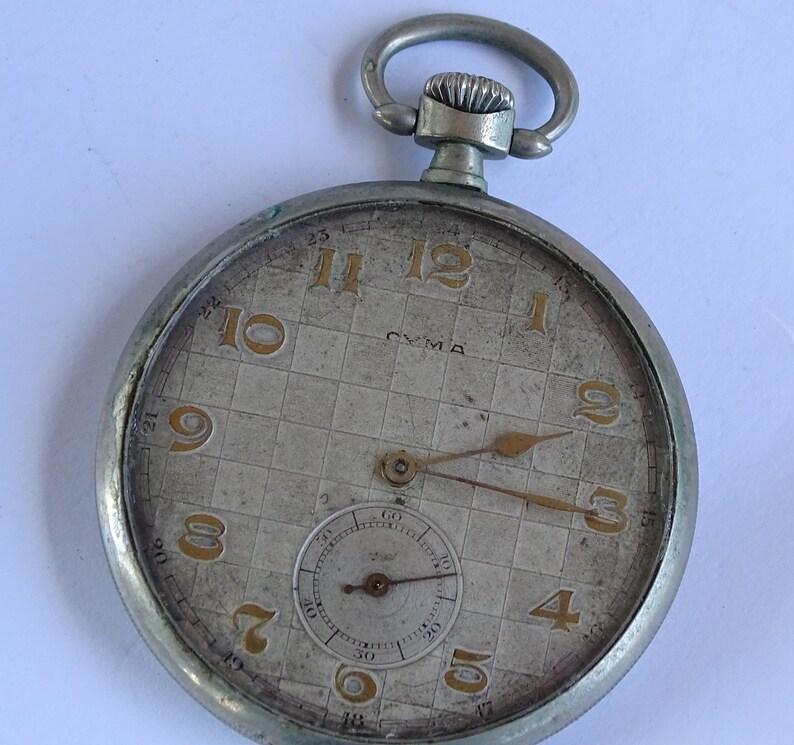 Rare Antique Pocket Watch Cyma, Swiss Made Watch, Working Men's Pocket ...