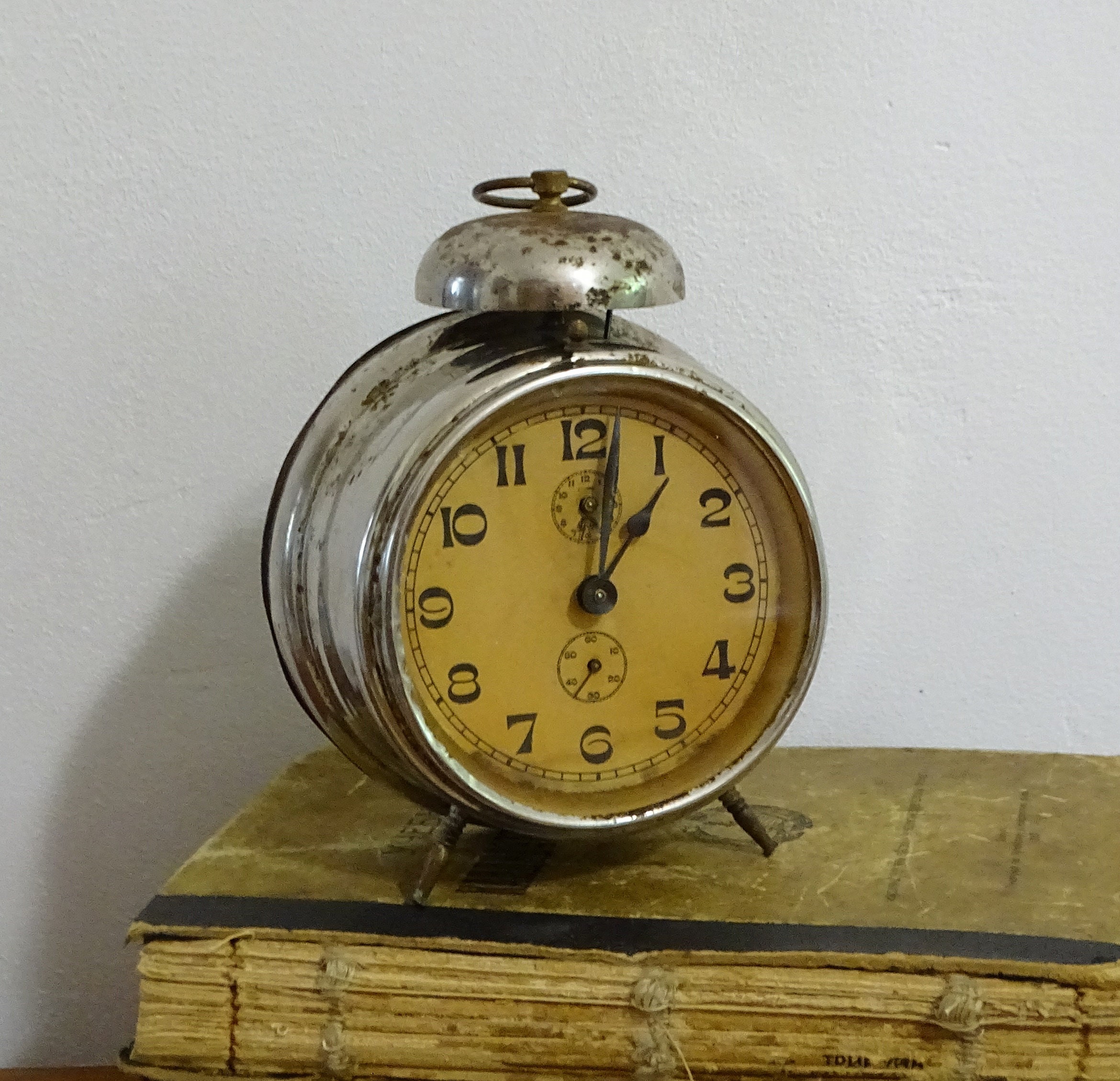 Rare Antique German Alarm Clock Haller, Vintage Alarm Clock Working ...