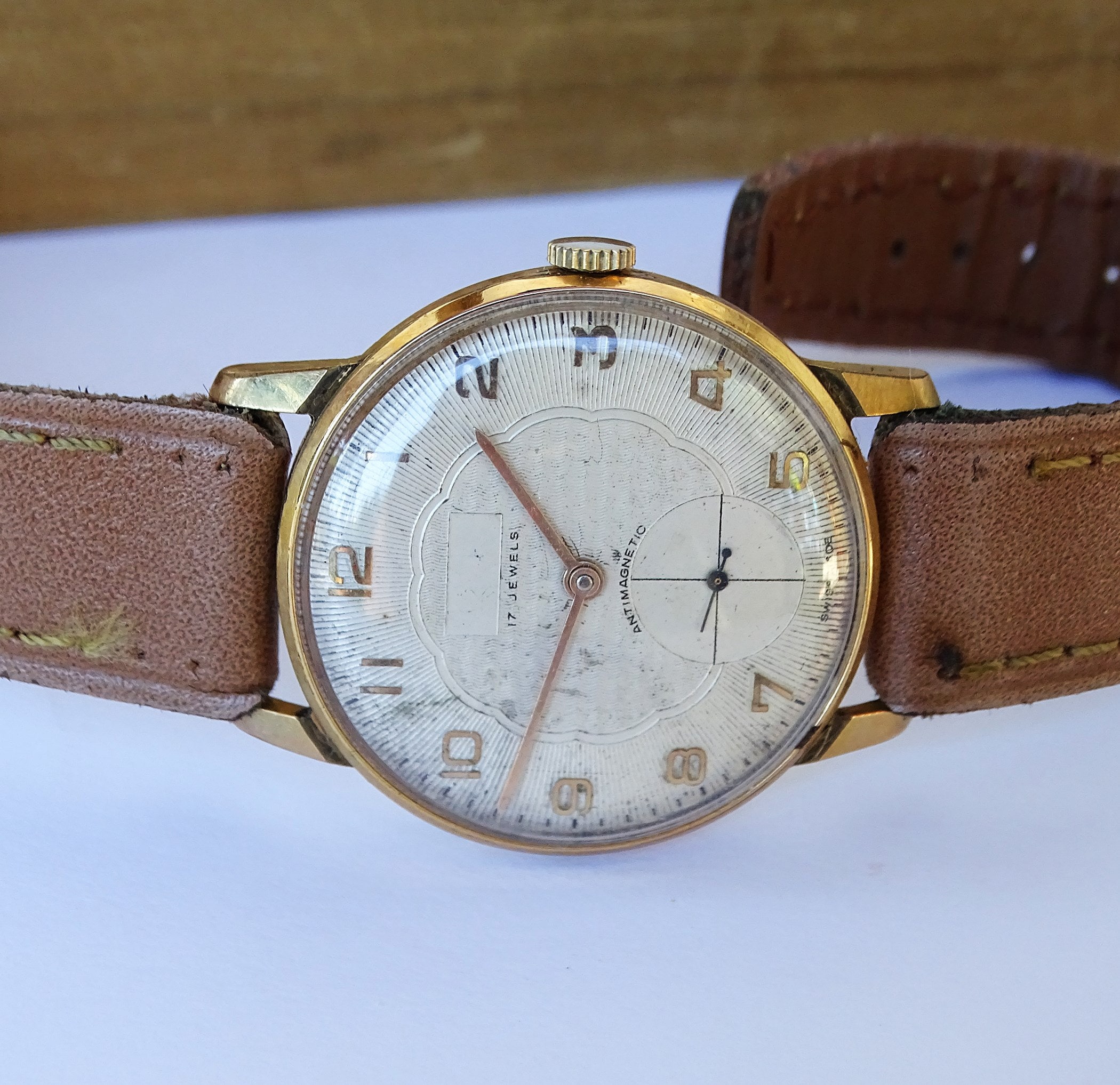 Rare Vintage Men's Watch Unitas-17rubis, Gold Plated 10microns, Swiss ...
