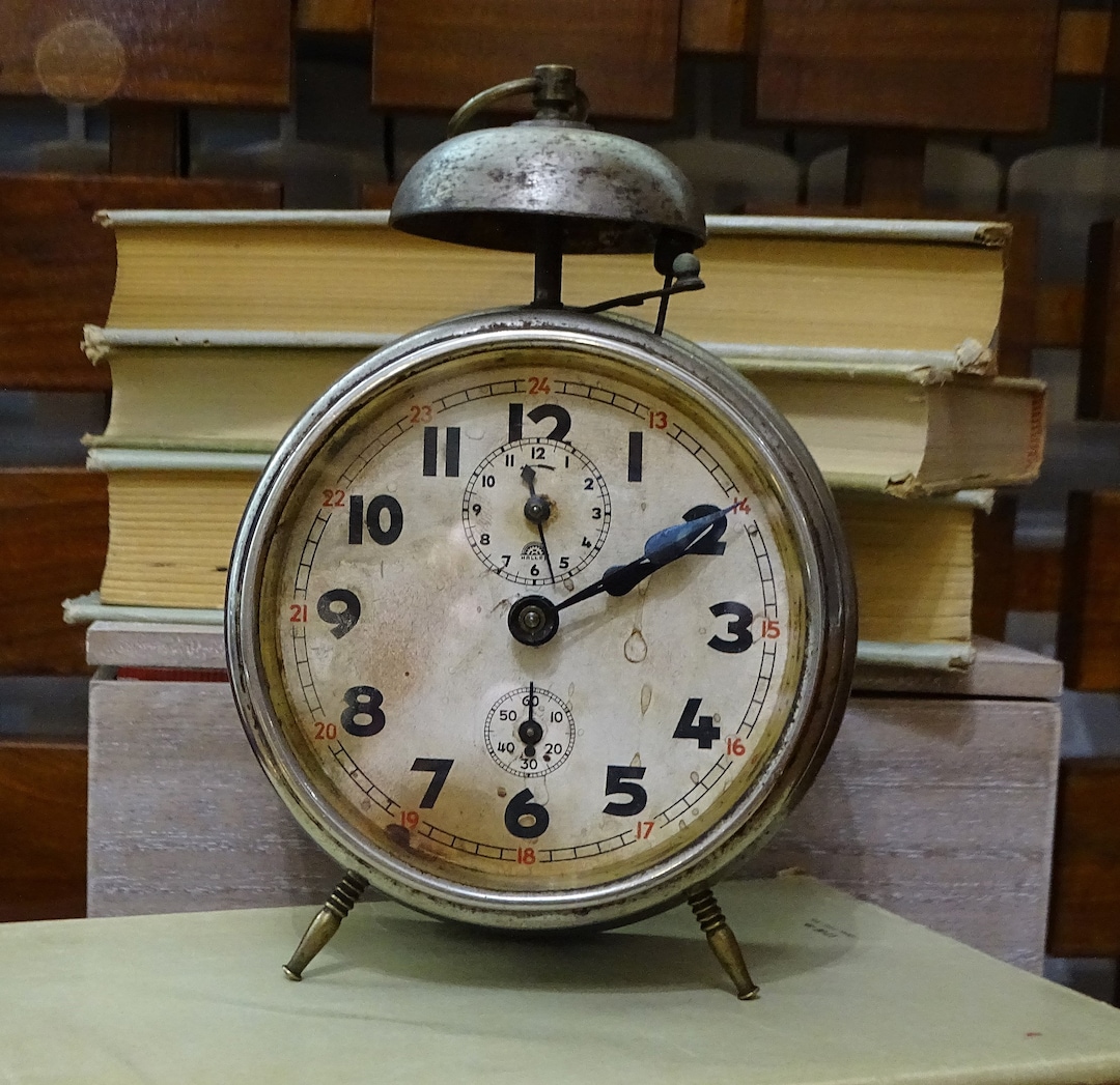 Antique German Alarm Clock Haller-1920,working Clock,retro Clock,old ...