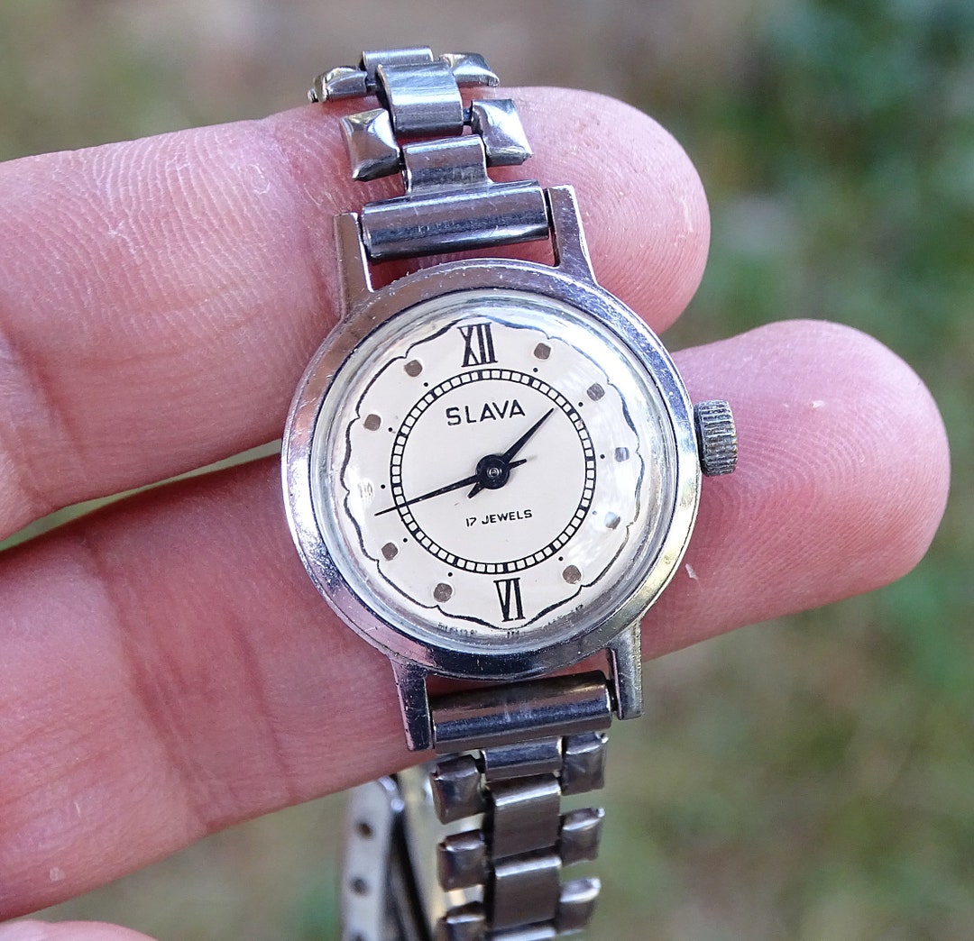Vintage Ladie's Watch Slava, Women's Watch Bracelet, Working ...