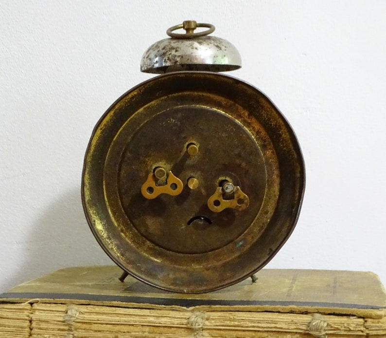 Rare Antique German Alarm Clock Haller, Vintage Alarm Clock Working ...