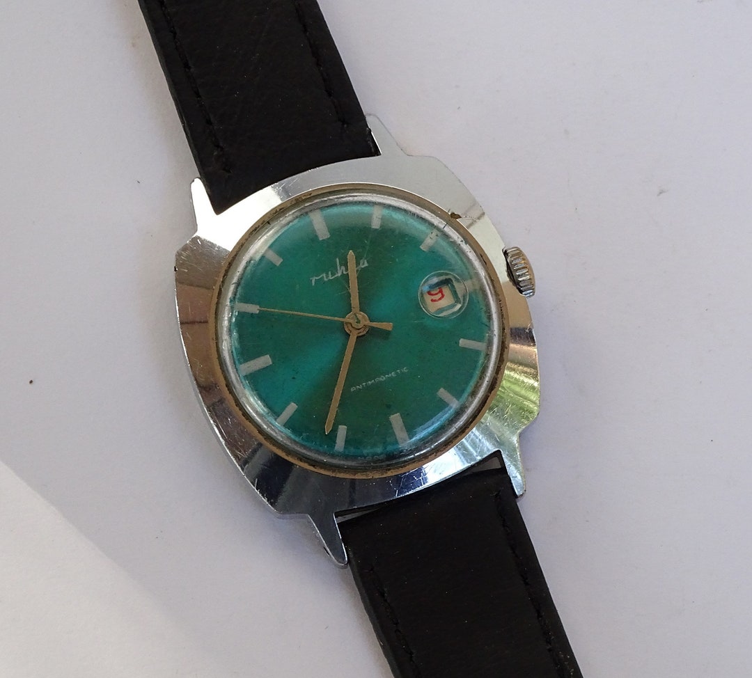 GDR Vintage Watch Ruhla, Men's Wrist Watch, Retro Watch, Antimagnetic ...