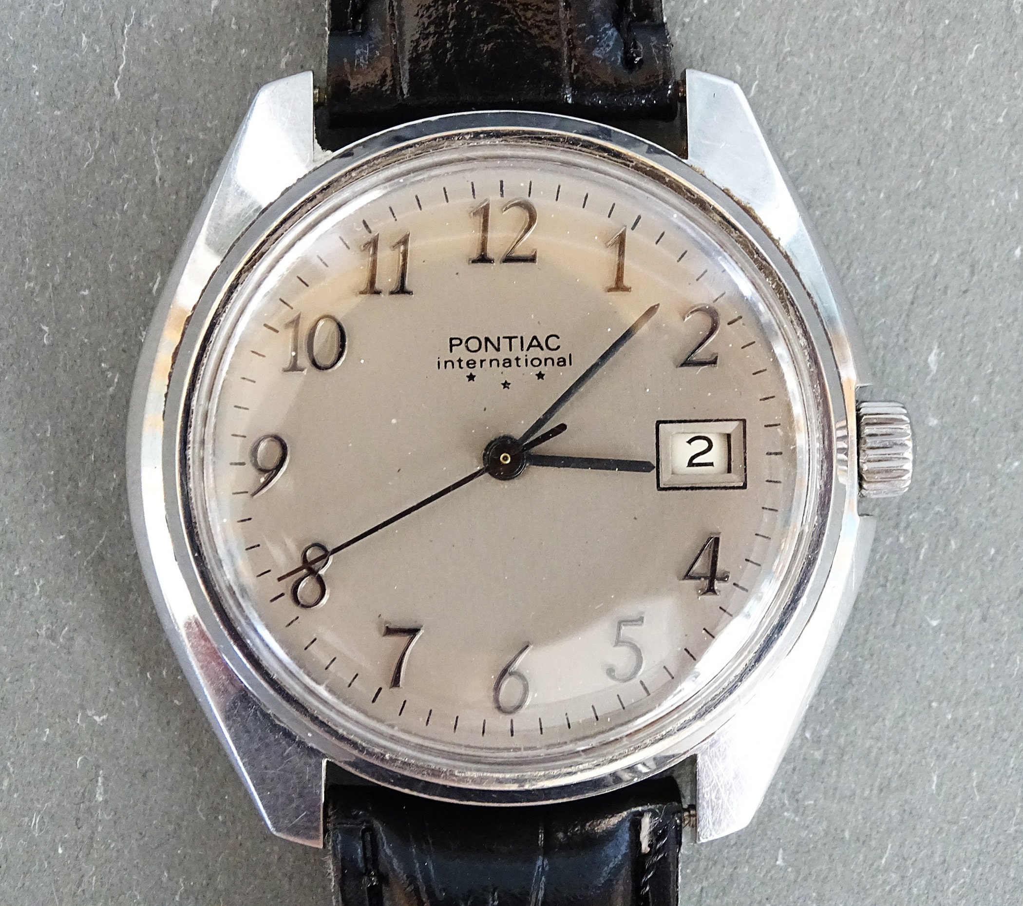 Rare Vintage Men's Watch Pontiac International-17jewels, Swiss Made ...
