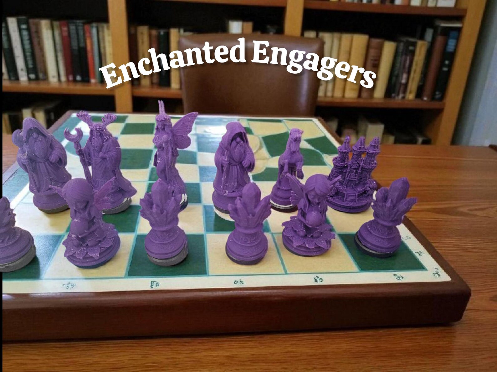 3D Printed Recycled Material Chess Board - Mystical Theme - Etsy