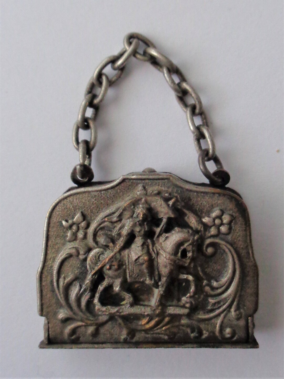 Rare Old Locket Miniature Purse Images ST. Joan of Arc - Etsy