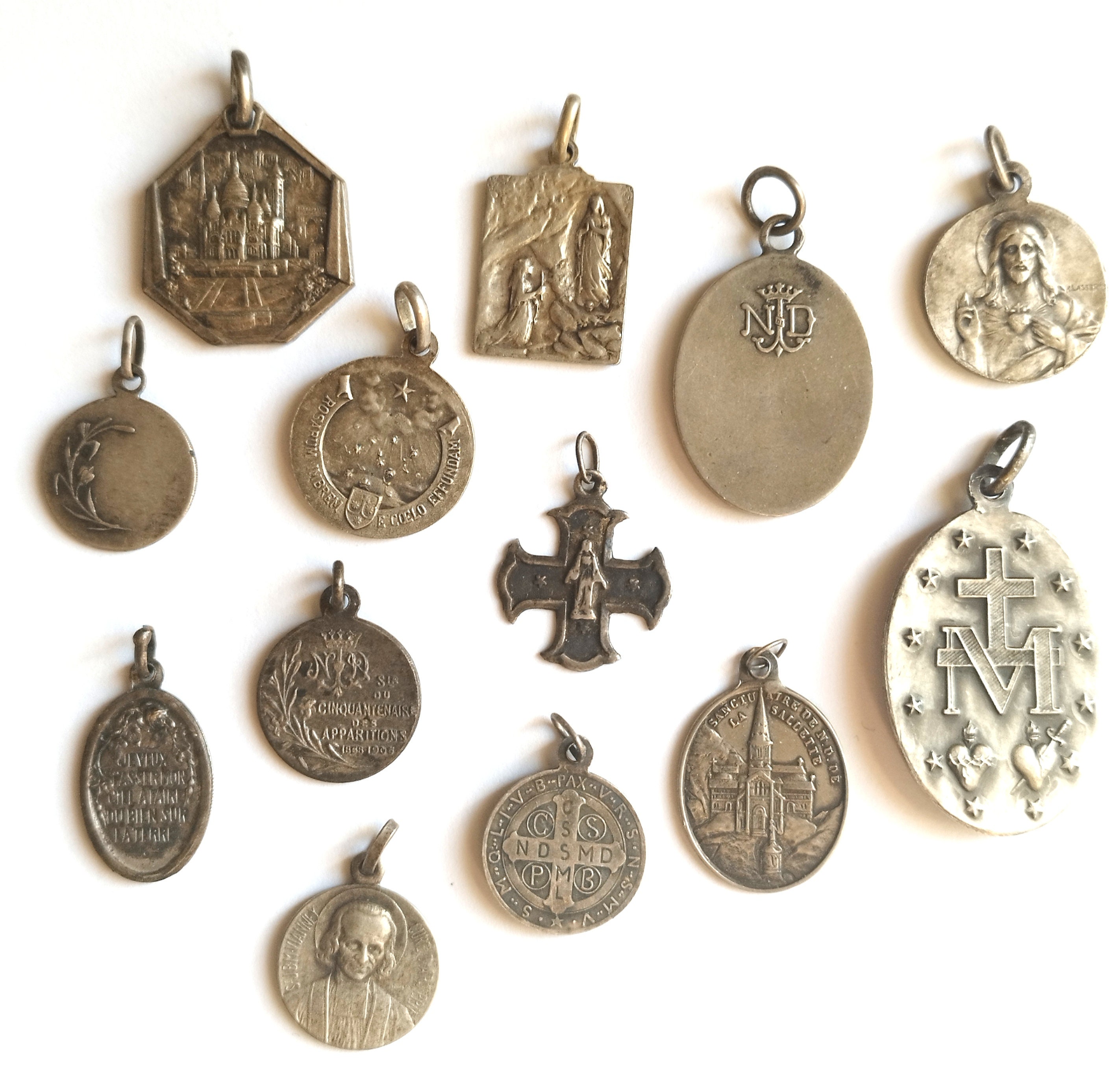 One Lot Old and Vintage Religious Medals - Etsy
