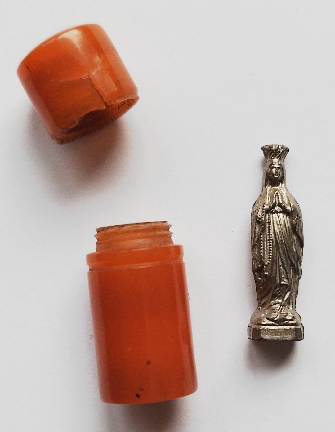 Rare Old Religious Pocket Shrine Miniature Statue Virgin Mary - Etsy