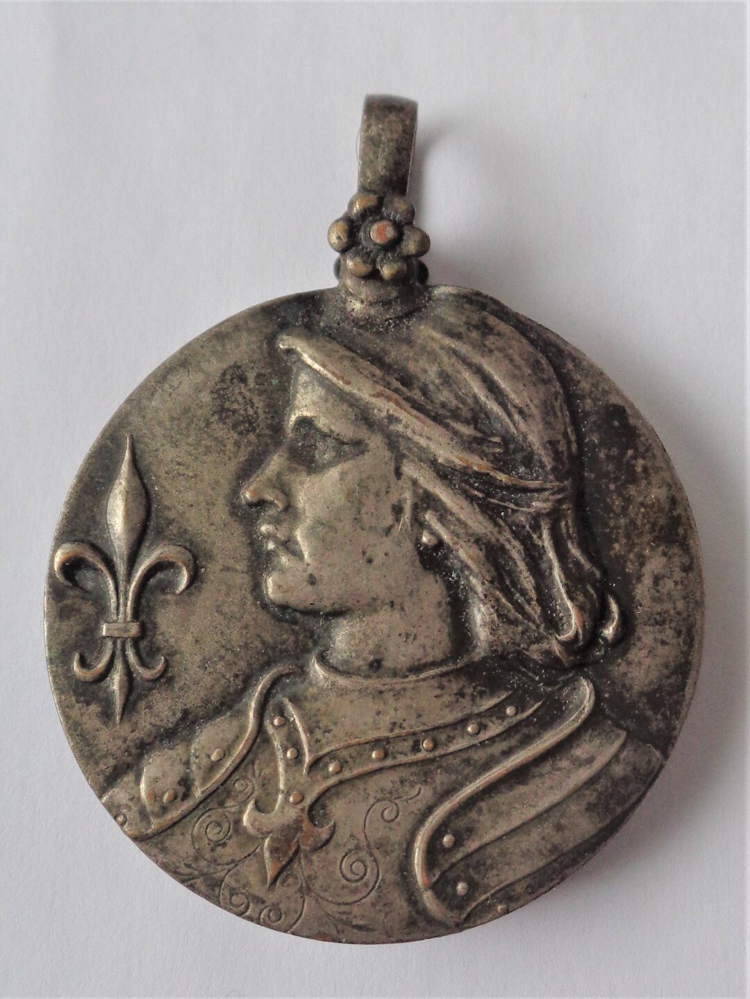 Antique Locket St. Joan of Arc With Mirror - Etsy