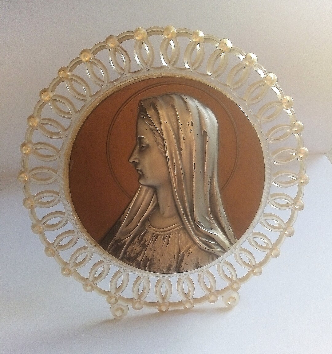 Old Religious Frame Virgin Mary - Etsy