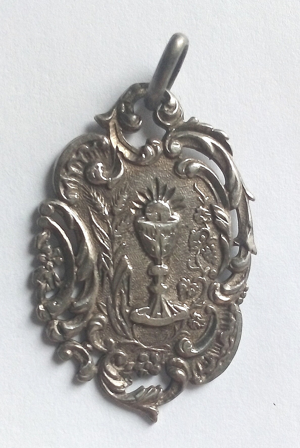 Antique Religious Solid Silver Medal First Communion Chalice - Etsy