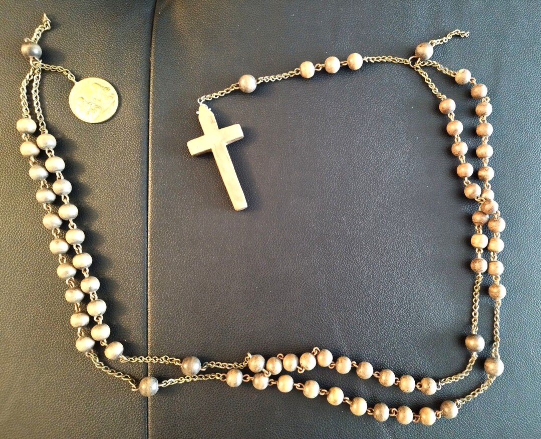 Rare Old Nun Belt Rosary With Religious Medal - Etsy