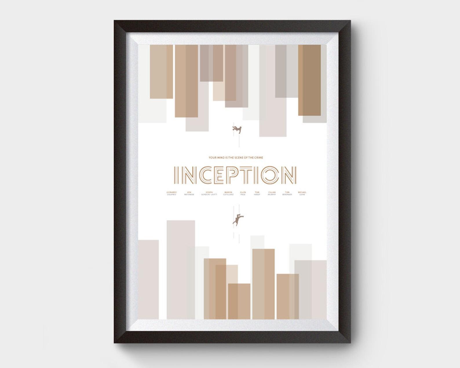 Christopher Nolan Collection X4 Prints Inception Poster - Etsy UK
