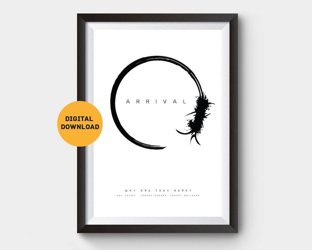 Arrival Movie Poster Digital Download Minimalist Movie Poster Wall Art ...