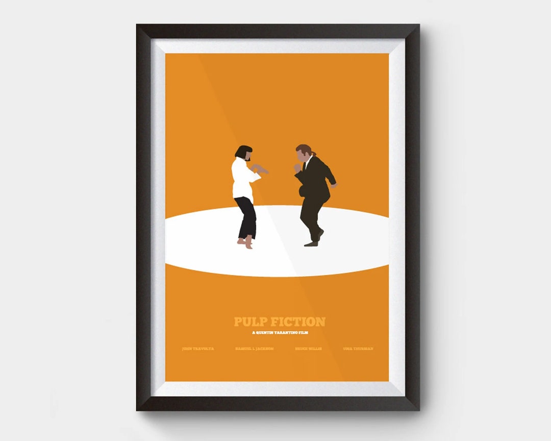 Pulp Fiction Movie Poster - Minimalist Movie Poster, Jack Rabbit Slims ...