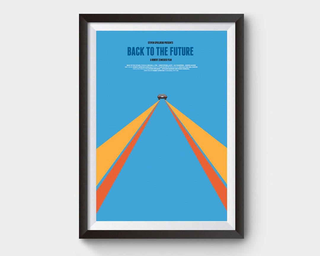 Back to the Future Movie Poster Minimalist Movie Poster, Bttf Trilogy ...