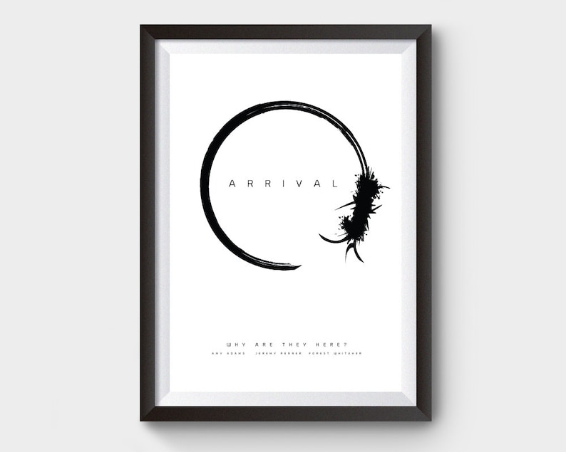Arrival movie poster art print film Minimalist movie | Etsy