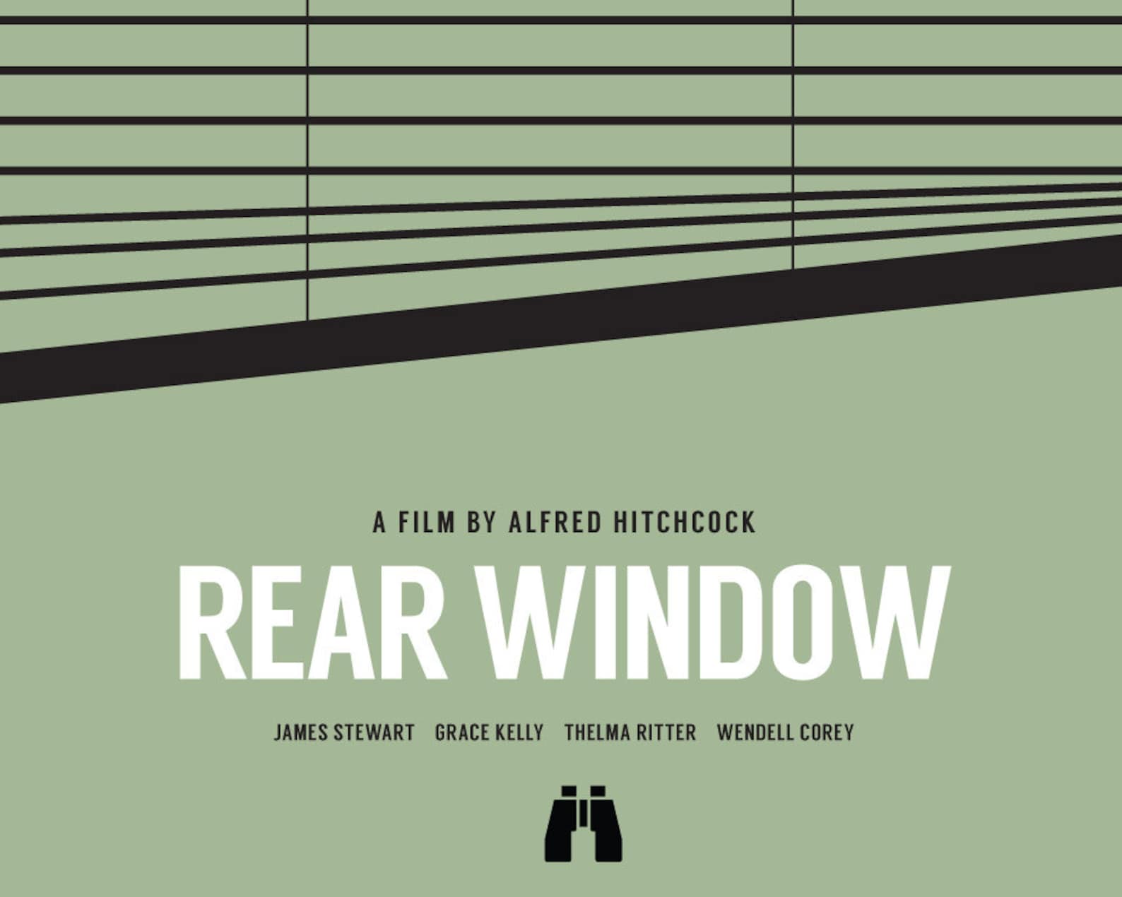 Rear Window Movie Poster Film Poster Minimalist Movie - Etsy