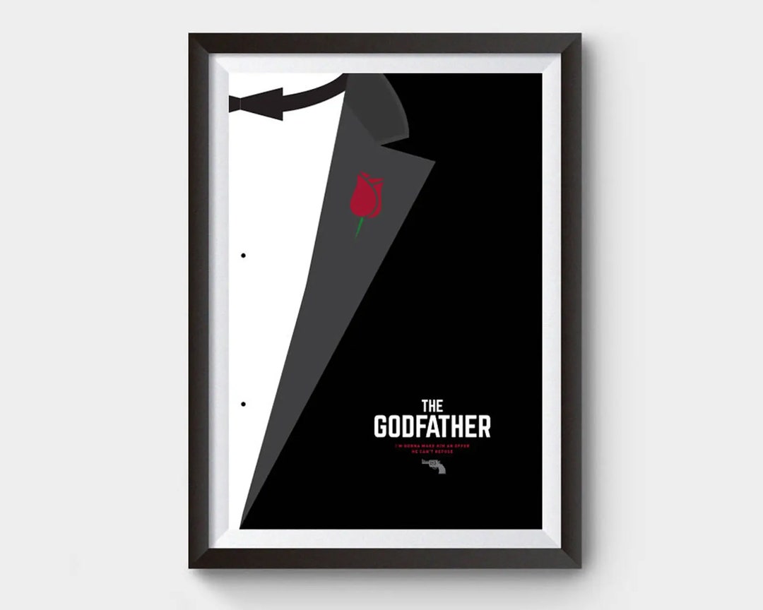 The Godfather Movie Poster, Minimalist Movie Poster, Minimal Movie ...