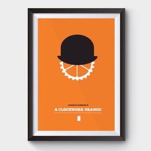 A Clockwork Orange Movie Poster Digital Download Minimalist Movie ...