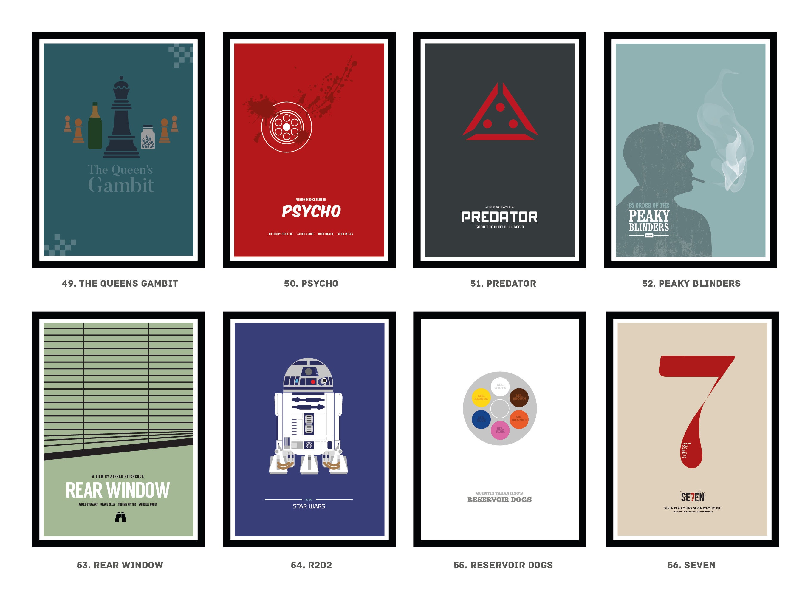 Minimalist Movie Posters Movie Home Decor Movie Gift Movie - Etsy