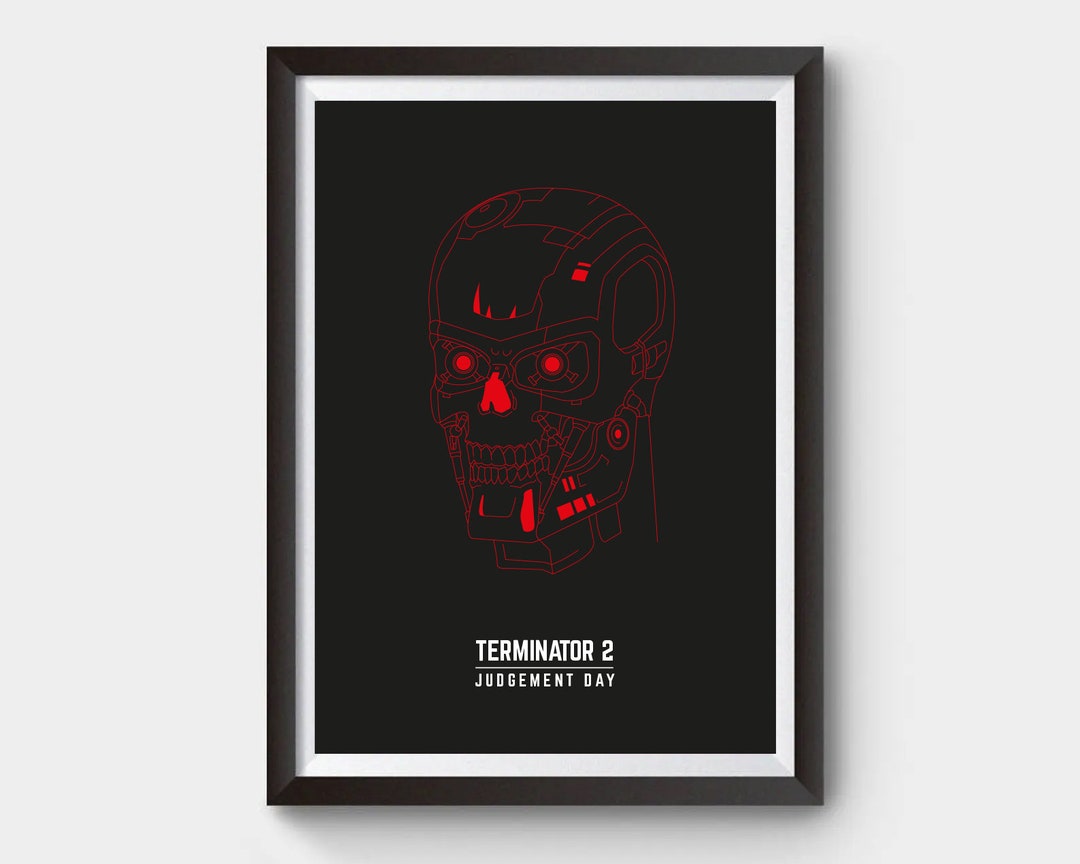 Terminator Movie Poster Minimalist Movie Poster, Minimal Movie Poster ...
