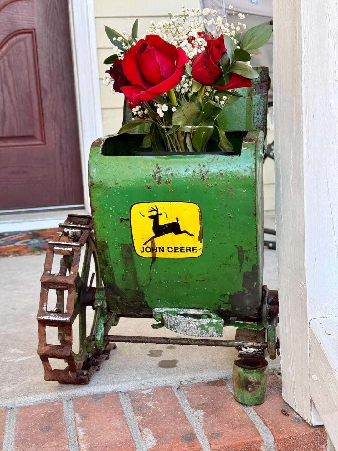 Handmade Repurposed John Deere Pesticide Spreader Planter - Etsy