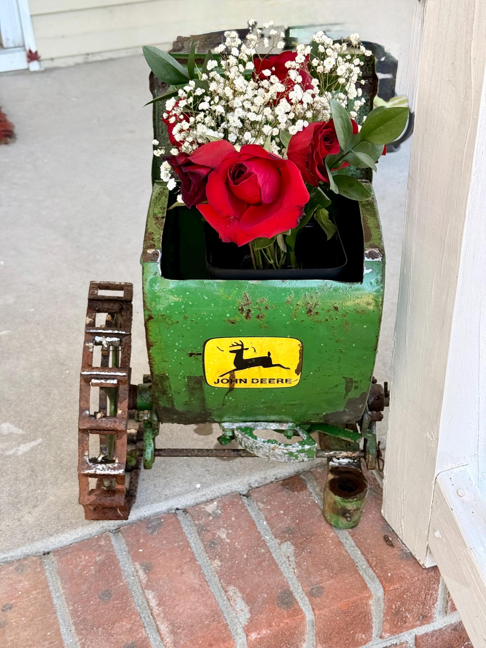 Handmade Repurposed John Deere Pesticide Spreader Planter - Etsy