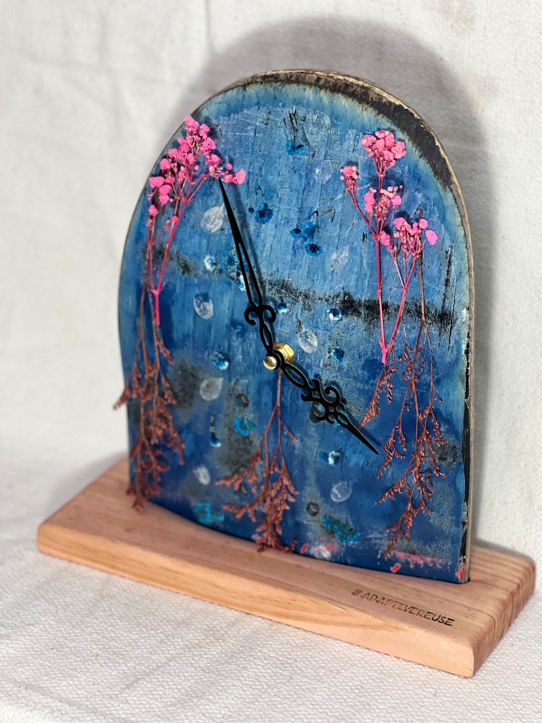 Raindrop Floral Skateboard Clock - Etsy