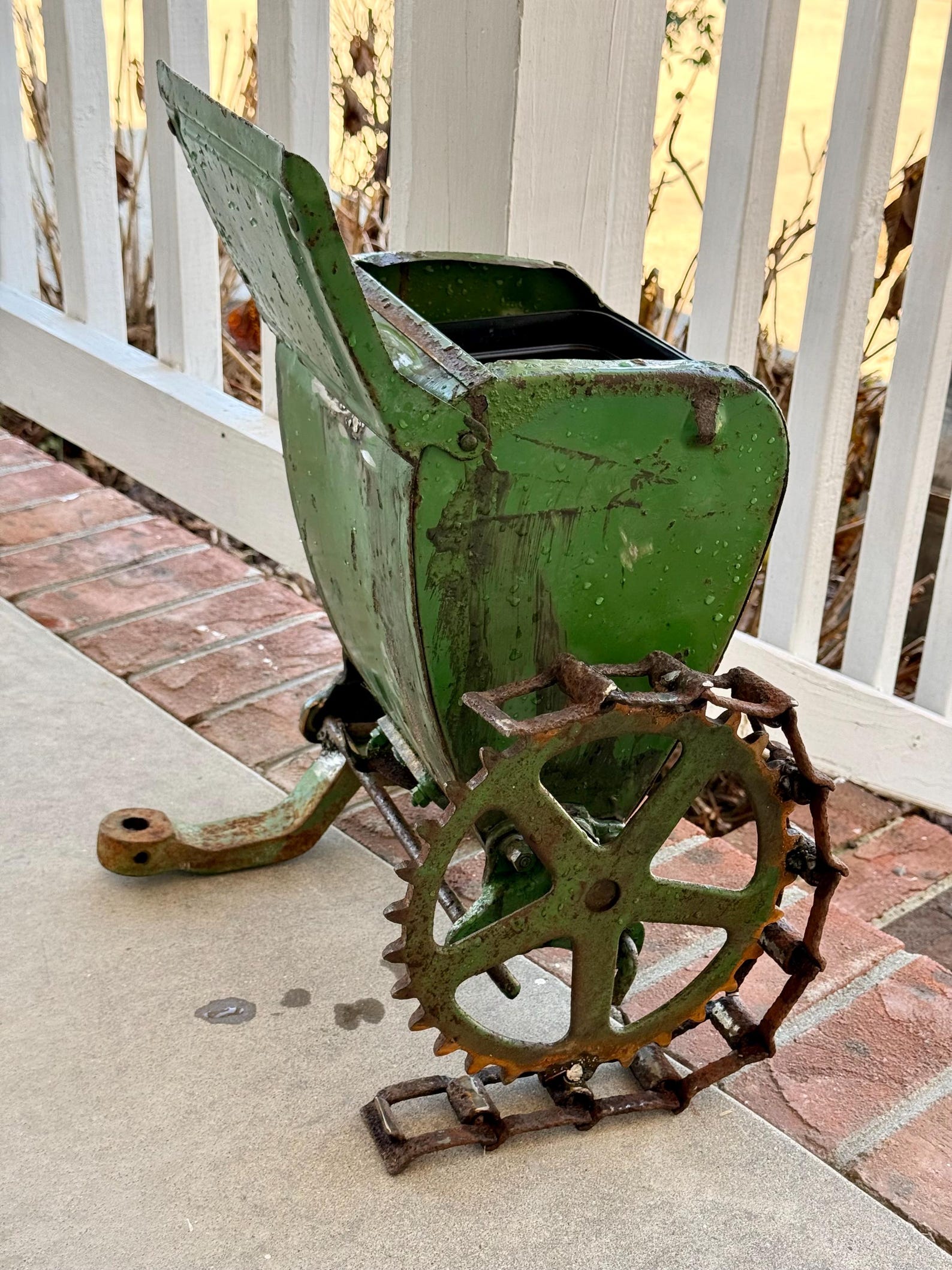Handmade Repurposed John Deere Pesticide Spreader Planter - Etsy