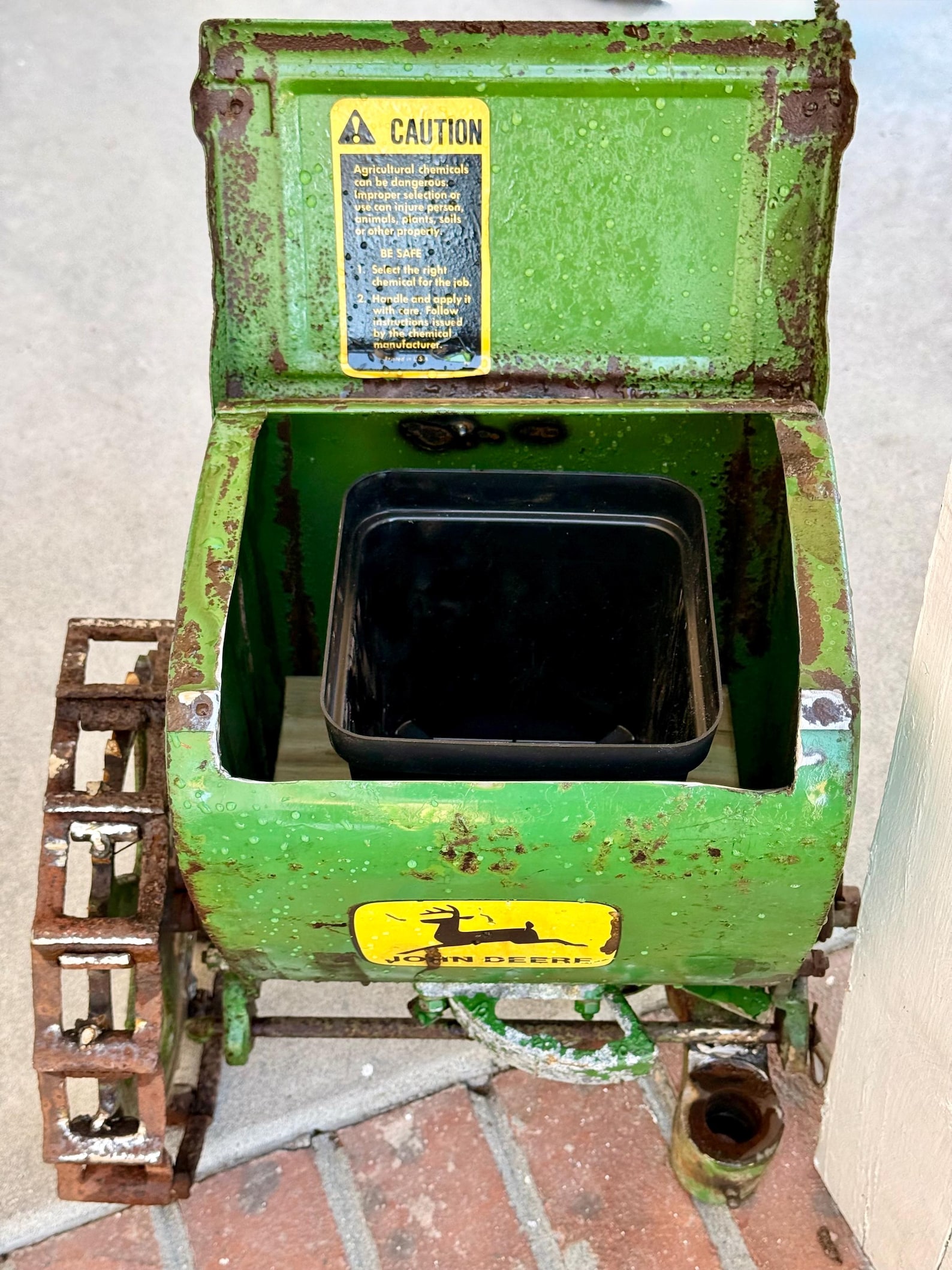 Handmade Repurposed John Deere Pesticide Spreader Planter - Etsy