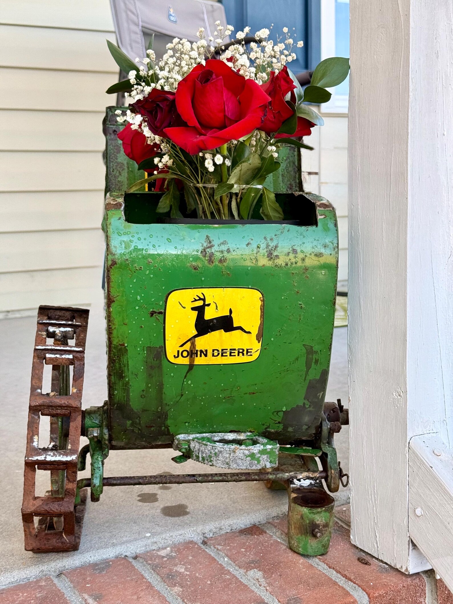 Handmade Repurposed John Deere Pesticide Spreader Planter - Etsy