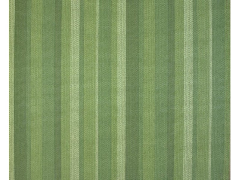 Iconic 1970s GREEN VINYL VINTAGE Striped Wallpaper 1970s Mid Century ...