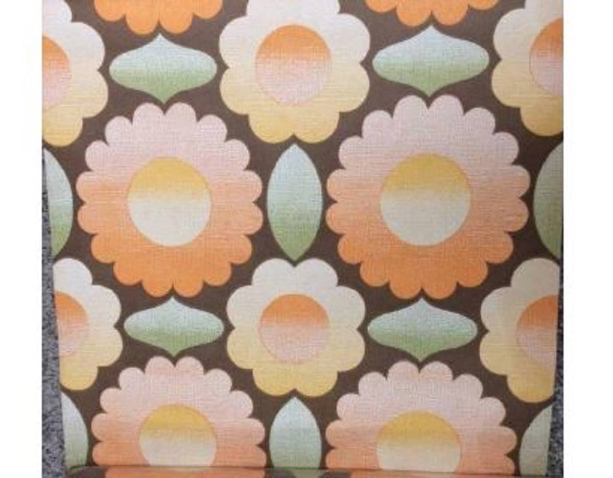 Pop Art Danish Vintage 1970s Mod Flowers Mid Century Modern 60s - Etsy