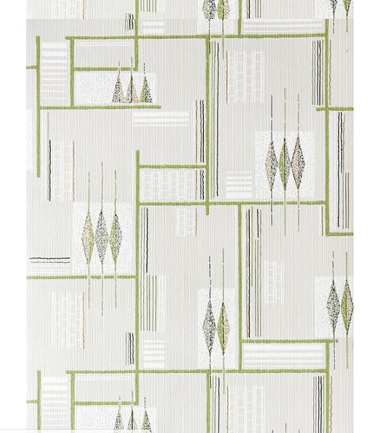 Mod Minimalist Sixties Original Wallpaper Geometric Vintage Greens - Etsy
