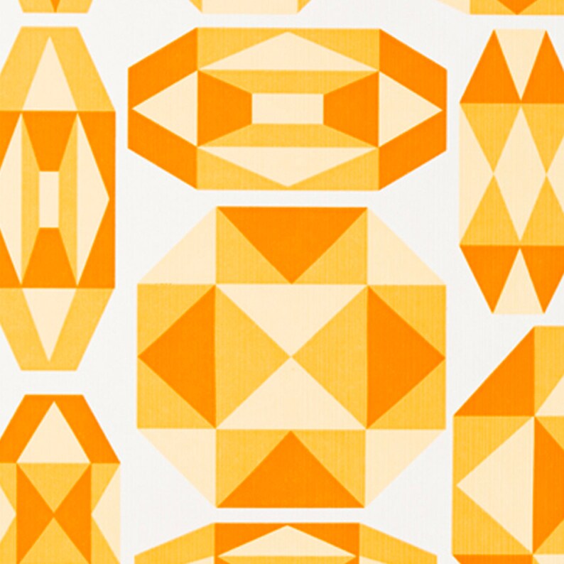 1960s 1970s Geometric Minimalist Orange You Glad Vintage Original ...