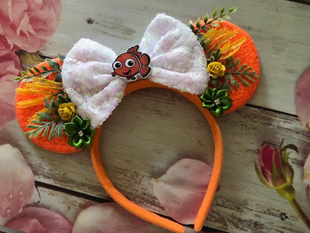 Finding Nemo Minnie Mouse Ears Headband- Spring- Summer Vacation Mouse ...