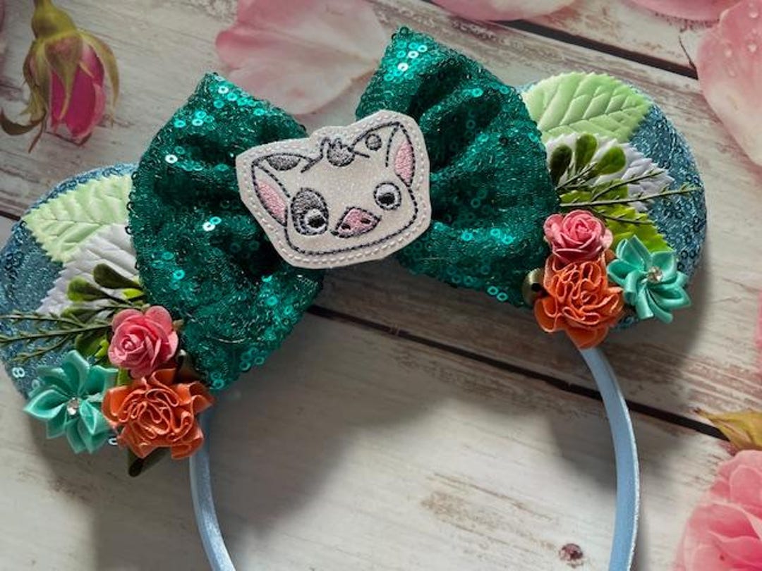 Moana Pua Pig Mouse Ears Headband-vacation- Party Headband-halloween ...