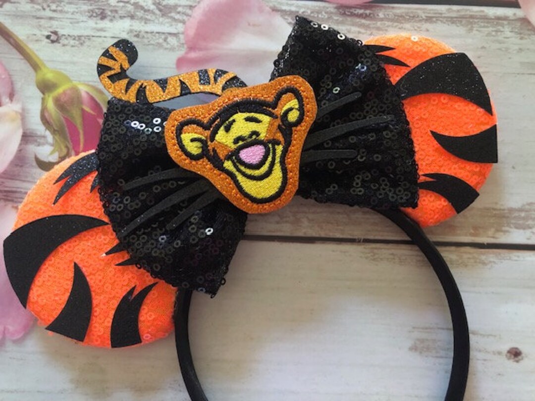 Tigger Mouse Ears Headband- Halloween Mouse Ears- Dress up Mouse- Party ...