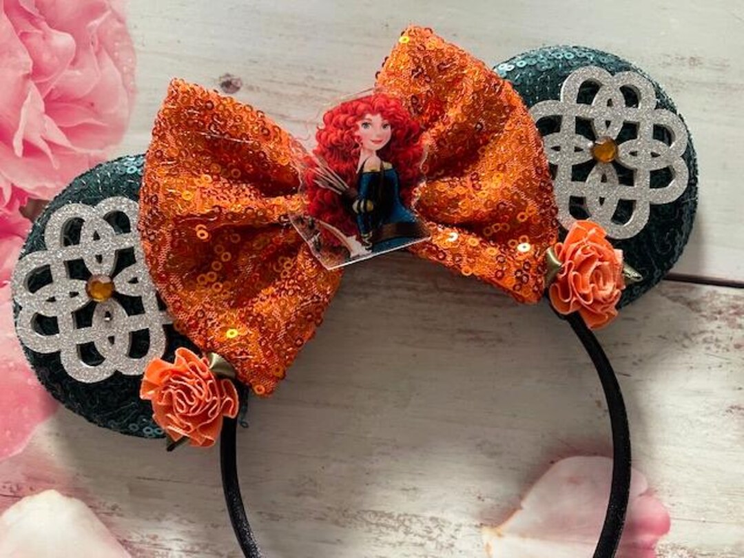 Merida Brave Princess Mouse Ears Headband Princess Party Mouse Ears ...