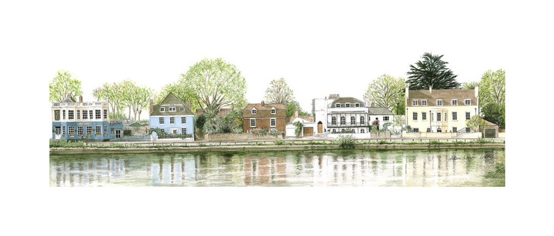 The Ship Inn, Mortlake, Limited Edition Fine Art Print, Panoramic ...
