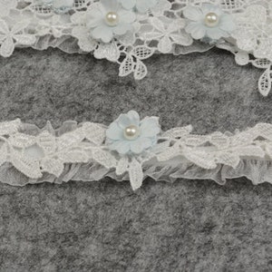 Something Blue Bridal Garter Wedding Garter Bride Garter - Etsy