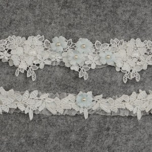 Something Blue Bridal Garter Wedding Garter Bride Garter - Etsy