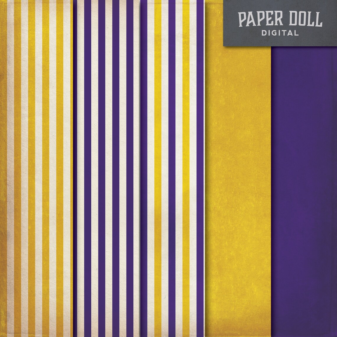 Purple Digital Paper Gold Digital Paper Quatrefoil Digital Paper ...