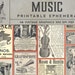 Printable Music Ephemera - PDF - Vintage Magazine - Piano Violin ...