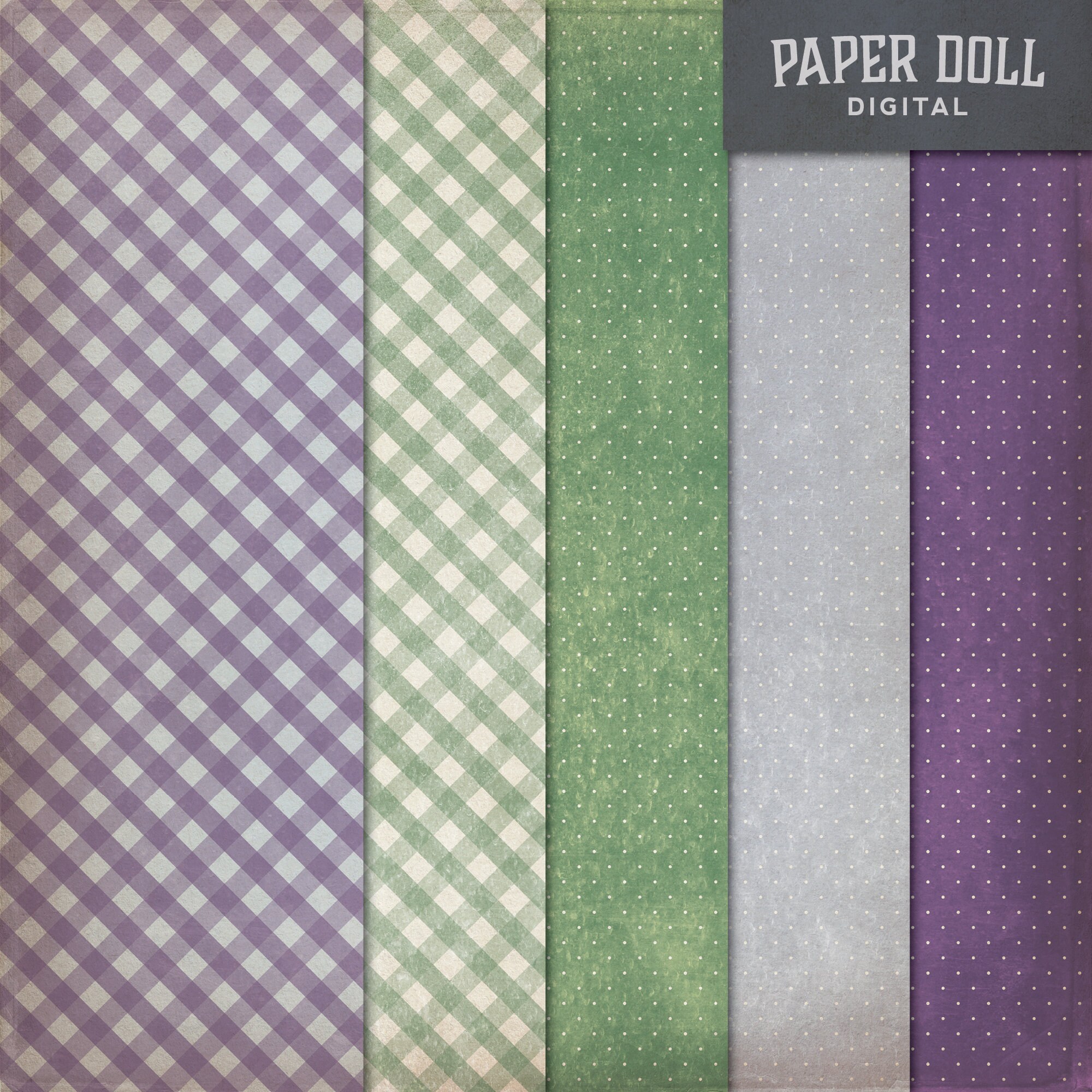 Purple Digital Paper Quatrefoil Digital Paper Distressed Digital Paper ...