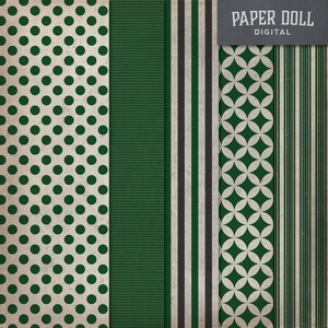 Hunter Green Digital Paper - Chevron Digital Paper - Scrapbooking, Junk ...
